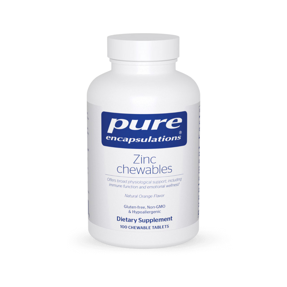 Pure Encapsulations Zinc chewables 100 Chewable Tablets – Sanozinatural